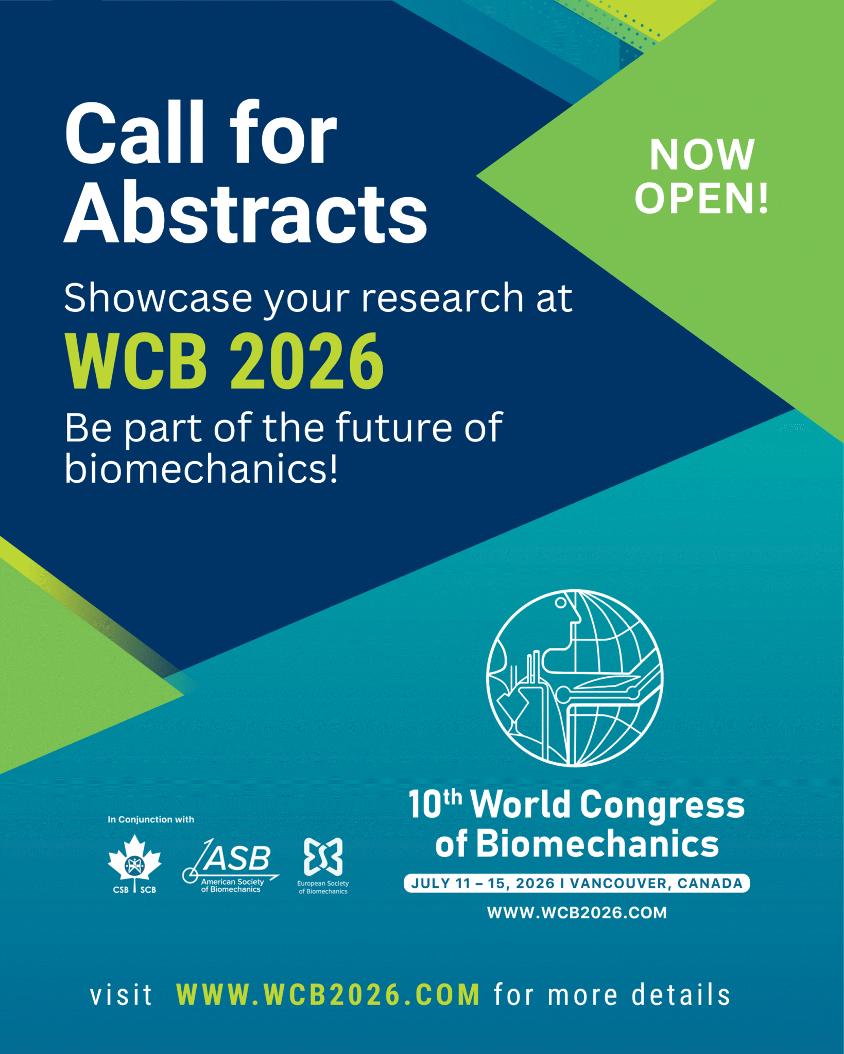 10th World Congress of Biomechanics- Call for abstracts is now open ...